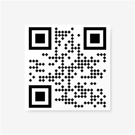 Vector Qr Code Sample For Smartphone Scanning Isolated On White