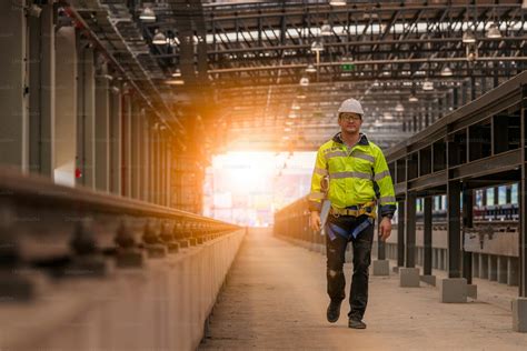 엔지니어 철도 검사 및 건설 과정 철도 확인 및 기차역 작업 확인 안전 유니폼과 안전 헬멧을 착용 한 엔지니어 사진 Unsplash의 태국 이미지