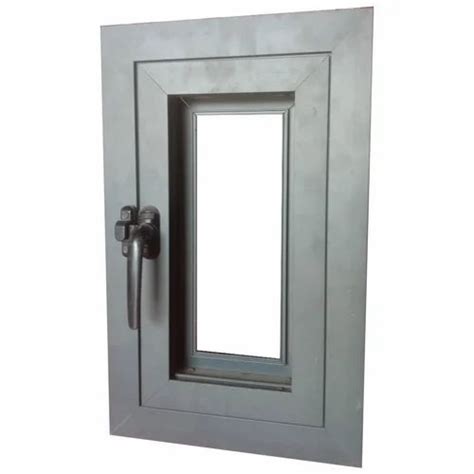 Grey Upvc Glass Hinge Window At ₹ 750sq Ft Upvc Glass Window In New