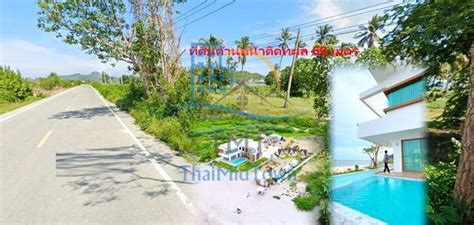 ขาย ที่ดินเปล่า อุทยานเขาสามร้อยยอด อบต เขาแดง ขายที่ดิน หน้าติดทะเล