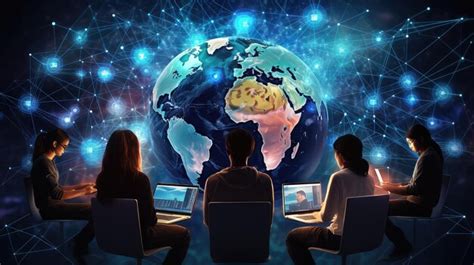 Premium Photo Digital Cyber Internet Background