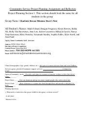 Assignment 2 Project Planning Assignment And Reflection 2021 Docx
