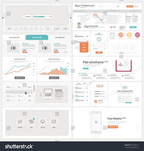 Flat Ui Kit Images Stock Photos Vectors Shutterstock