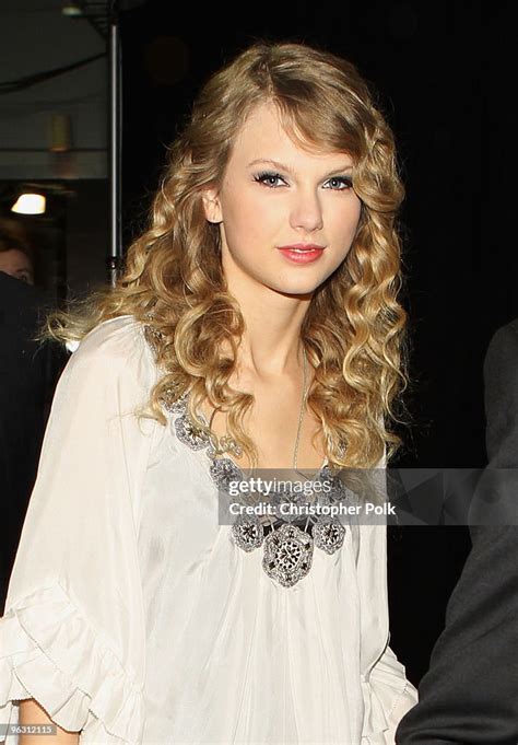 Singer Taylor Swift Backstage During The 52nd Annual Grammy Awards