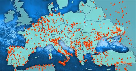 Map Shows Devastating Scale Of Wildfires Across Europe International