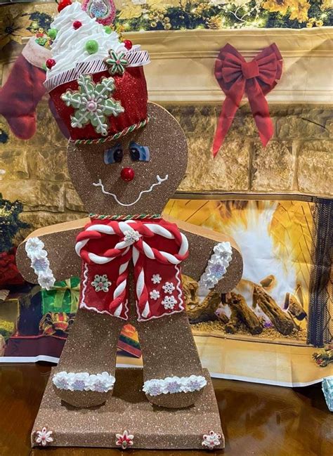 Pin On Christmas Gingerbread Decorations Gingerbread Christmas Decor