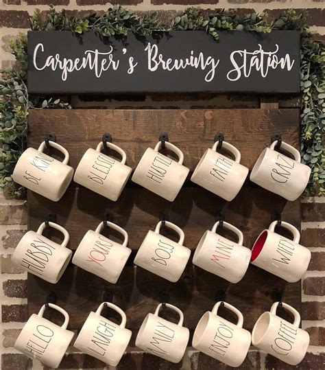 Coffee Mug Rack Barn Doors More Inc Hand Crafted Wood Products