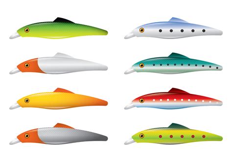 Fishing Lure Vector Set 103483 Vector Art At Vecteezy