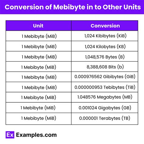 Mebibyte 30 Examples Uses Applications Differences