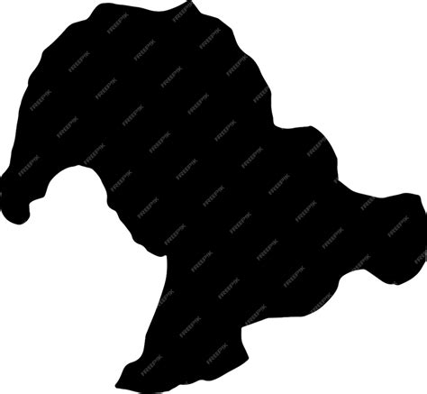 Mapa Em Silhueta De Bokeo Laos Vetor Premium