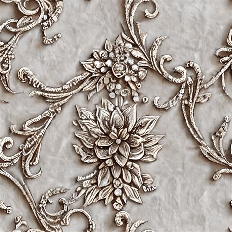 Vintage Diamonds Shabby Chic Illustration Ethereal Antique Pencil