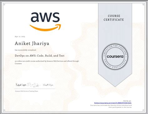 Devops Aws Coursera Continuousintegration Codebuildtest Aniket Jhariya