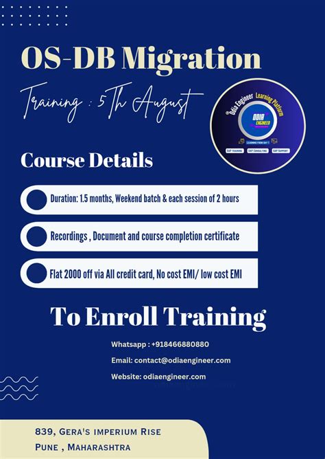 Odia Engineer Learning Platform On Linkedin We Are Starting Os Db Migration Training From 5th