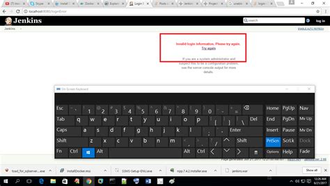 Unable To Login To Jenkinsthrowing An Error Like Invalid Login