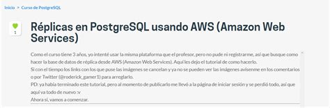 Réplicas En Postgresql Usando Aws Amazon Web Services