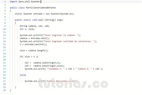 Funciones Java Particion Cadena De Texto