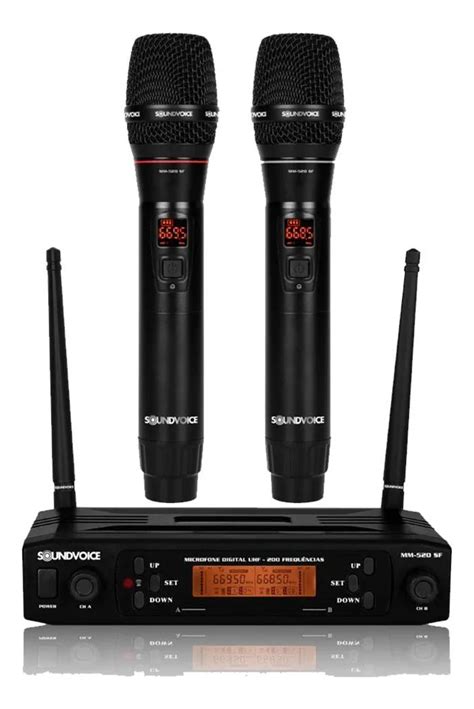 Microfone Sem Fio Duplo Soundvoice Mm Sf