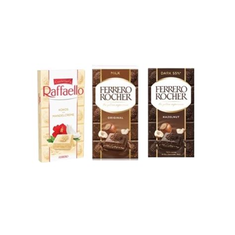 Pachet Ciocolata Cu Lapte Ferrero Rocher 90 G Ciocolata Neagra 55 Cacao Ferrero Rocher 90 G