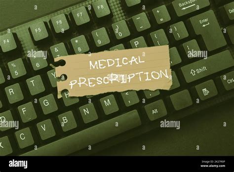 Text Showing Inspiration Medical Prescription Concept Meaning