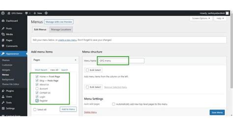 How To Set Up Menus In WordPress GeeksforGeeks