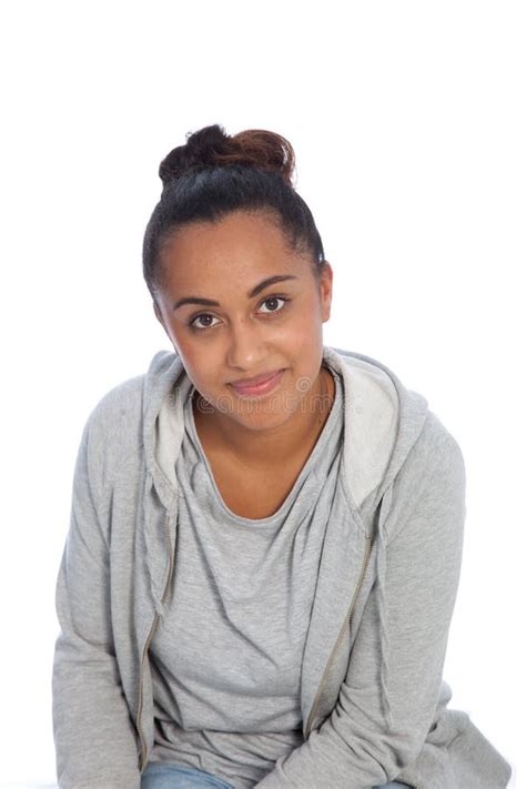 Happy Face Of Asian Indian Girl Looking At Camera Stock Image Image