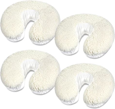 Mixweer 4 Pcs Massage Face Cradle Cover Fleece Massage