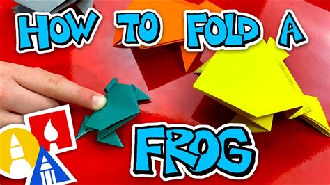 Paper Craft Jumping Frog Clipart