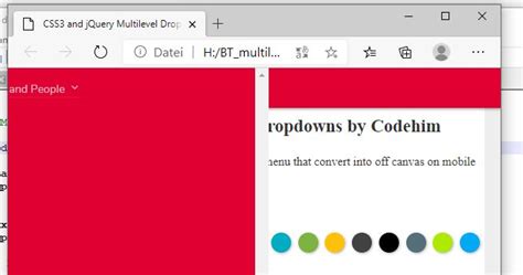 Narrow Mode Issue CodeHimBlog Multilevel Dropdown GitHub
