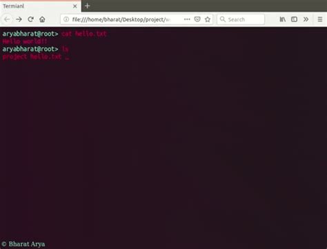 GitHub Aryabharat Terminal Javascript A Fun Project In Js Which Copy The Linux Terminal UI