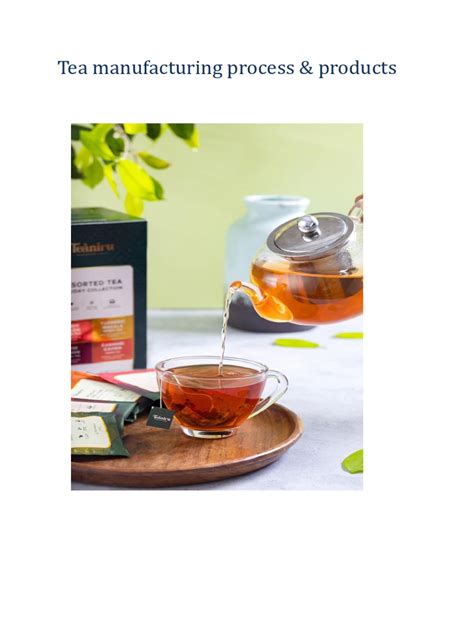 Tea Manufacturing Process Download Free Pdf Tea