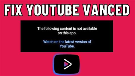 YouTube Vanced Funktioniert Nicht Wie Kann Man Das Problem Beheben