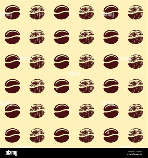 Seamless Pattern With Coffee Beans Coffee Background Stock Vector Image And Art Alamy