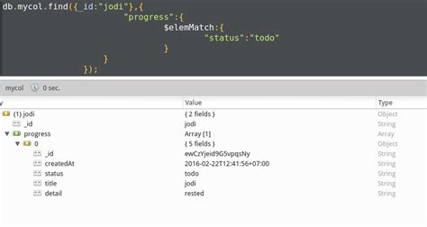 Mongodb Meteor Elemmatch Does Not Match Expectations Stack Overflow