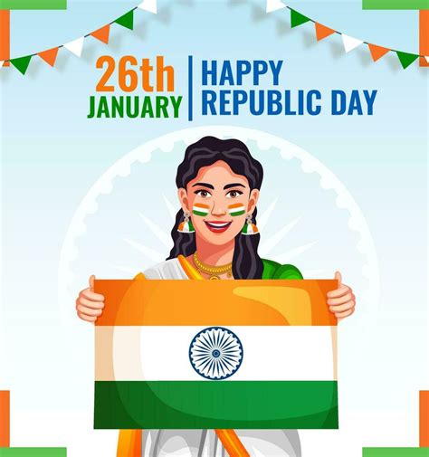 Indian Republic Day Celebrations 26 January Creative Poster Design