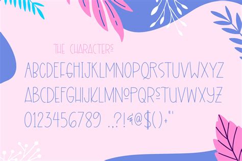 The Flowery Font Design Cuts