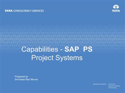 Sap Sap Project Systems Capabilities Pptx