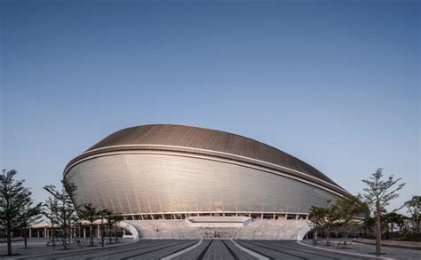 Aluminium Louvres And A Membrane Roof Shade Wuyuanhe Stadium