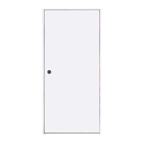 JELD WEN 30 In X 80 In Primed Right Hand Flush Hardboard Single
