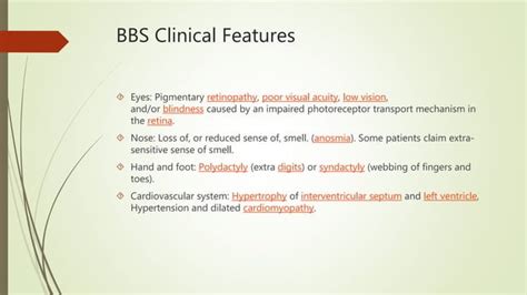 Bardet Biedl Syndrome Pptx