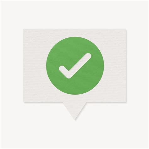 Check Mark Speech Bubble Collage Premium PSD Rawpixel