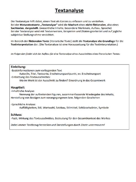 Merkblatt Zur Textanalyse Pdf