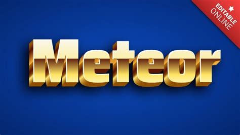 Meteor Text Style Effects Generator