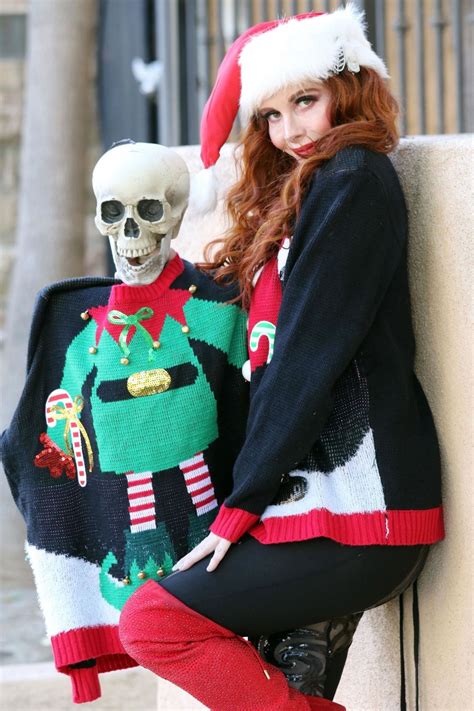 Phoebe Price In A Christmas Sweater Out In Los Angeles 12172020