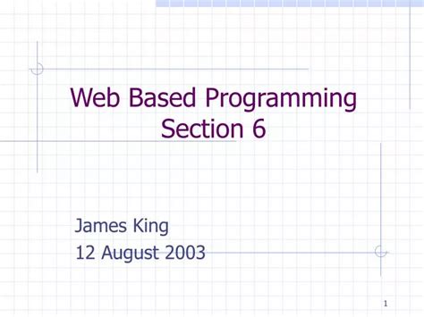 Ppt Web Based Programming Section 6 Powerpoint Presentation Free Download Id 3014430
