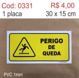 Loja Towbar Placa Prevenção de Acidentes Perigo Queda Nível Diferente