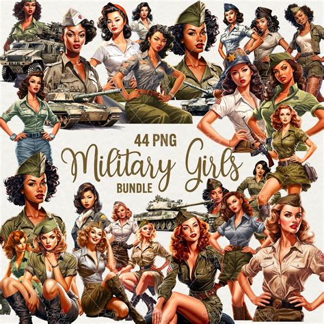 Armee Pin Up Girls Pinup Stijl Aantrekkelijke Militaire Jonge Vrouw