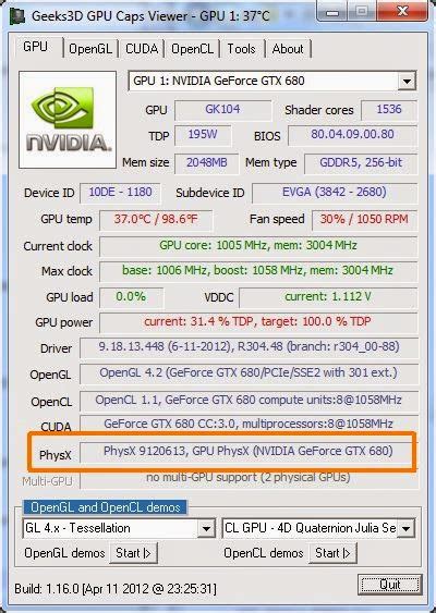 Nvidia Physx System Software 9 12 0613