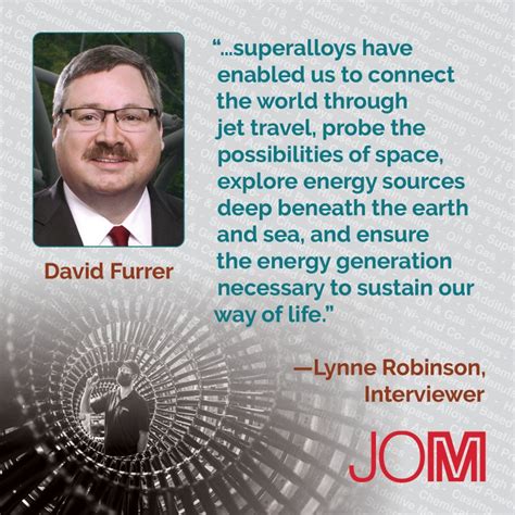 David Furrer Superalloys 718 And Derivatives 2023 Keynote Speaker Is