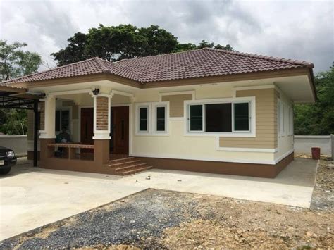 แบบบ้านชั้นเดียวสไตล์สมัยนิยม ขนาด 3 ห้องนอน พื้นที่ใช้สร้อย 90 ตรม