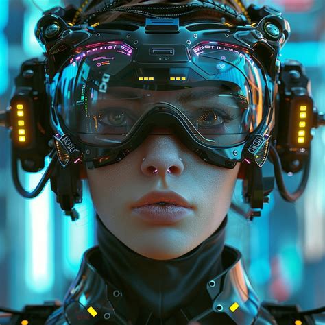 3d Rendered Photo Of Futuristic Scifi Fantasy Cyberpunk Woman